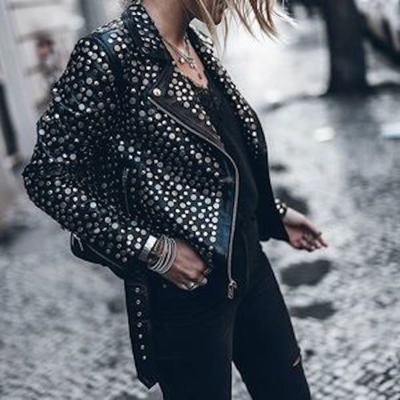 Belle Vere | Jackets & Coats | Belle Vere Moto Motorcycle Biker Black ...